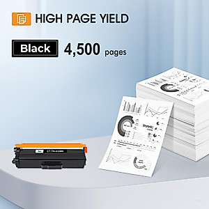 Cool Toner Compatible Toner Cartridge Replacement for Brother TN433BK TN433 TN431BK TN-433 Brother MFC-L8900Cdw HL-L8360Cdw HL-L8260Cdw HL-L8360Cdwt 8900Cdw 8360Cdw Printer (Black, 2-Pack)