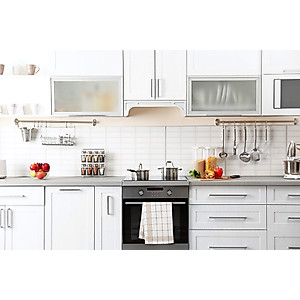 Rumi & Shams Kitchen Dish Towels for Drying Dishes – 100% Cotton Premium Tea Towels – Multi-Purpose Kitchen Towels – Highly Absorbent and Lint Free – Set of 2 Pieces of 18 x 26 inches (Sand)