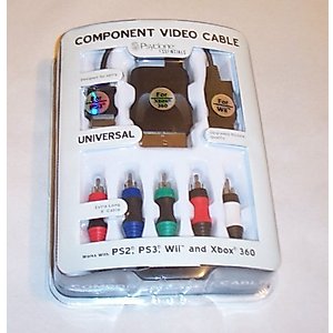 UNIVERSAL COMPONENT VIDEO CABLE FOR Wii, PS2, PS3, & XBOX 360