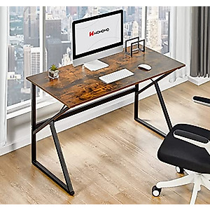 WOHOMO L Shaped Computer Desk with Shelves Large Home Office Desk for Writing Study Modern PC Workstation