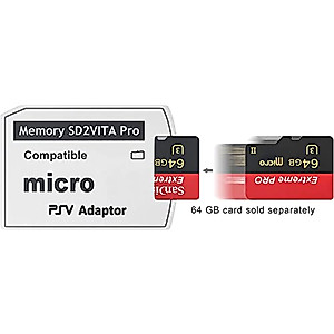 Skywin SD2Vita PS Vita Memory Card Adapter Compatible with PS Vita 1000/2000 3.6 or HENkaku System (1 Pack)