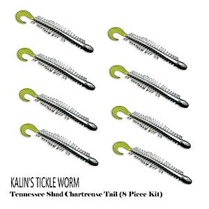Kalin's Tickle Worm Fishing Lure (8 Pack)