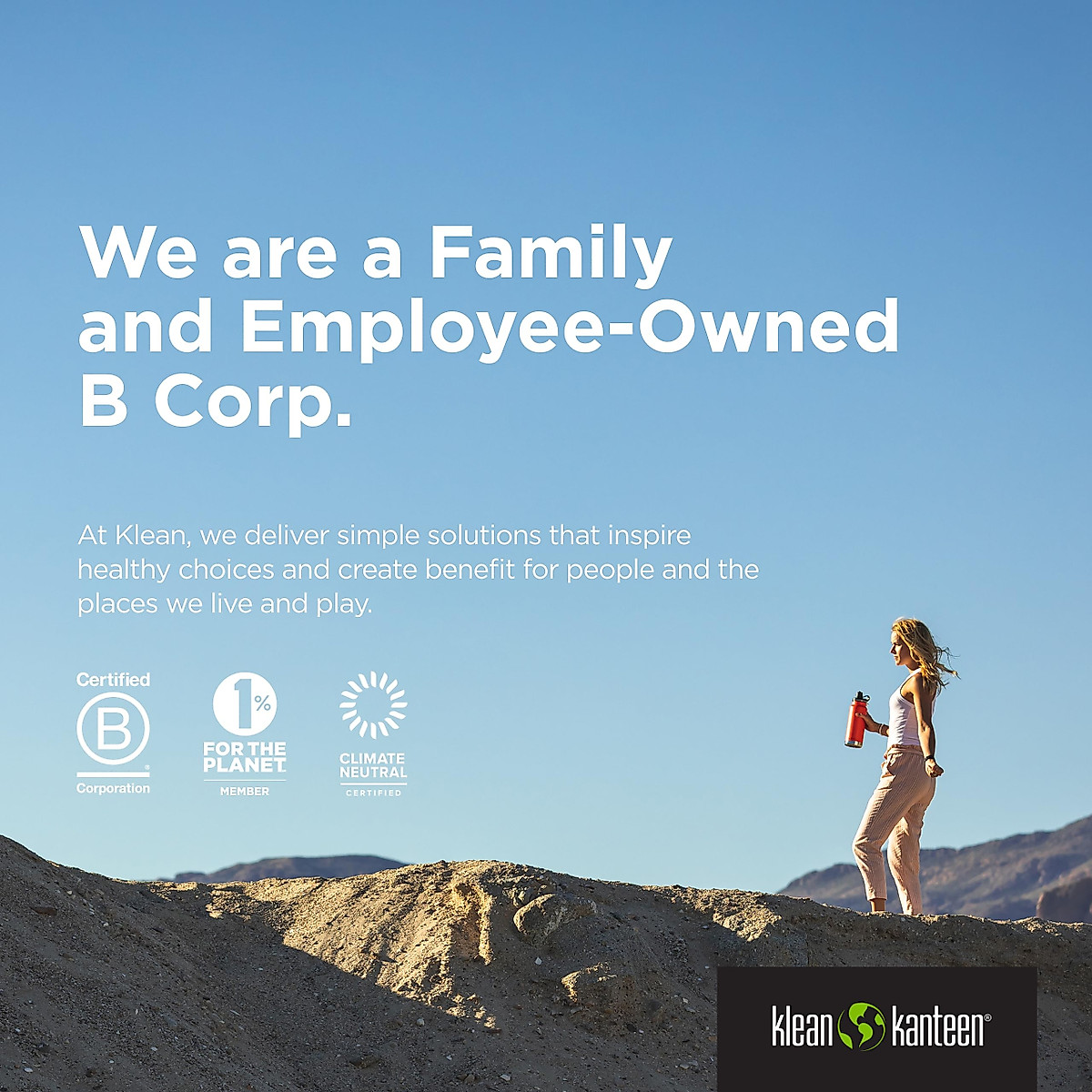 Klean Kanteen Wide Loop Cap, Leak Proof Wide Mouth Stainless Steel Interior Cap