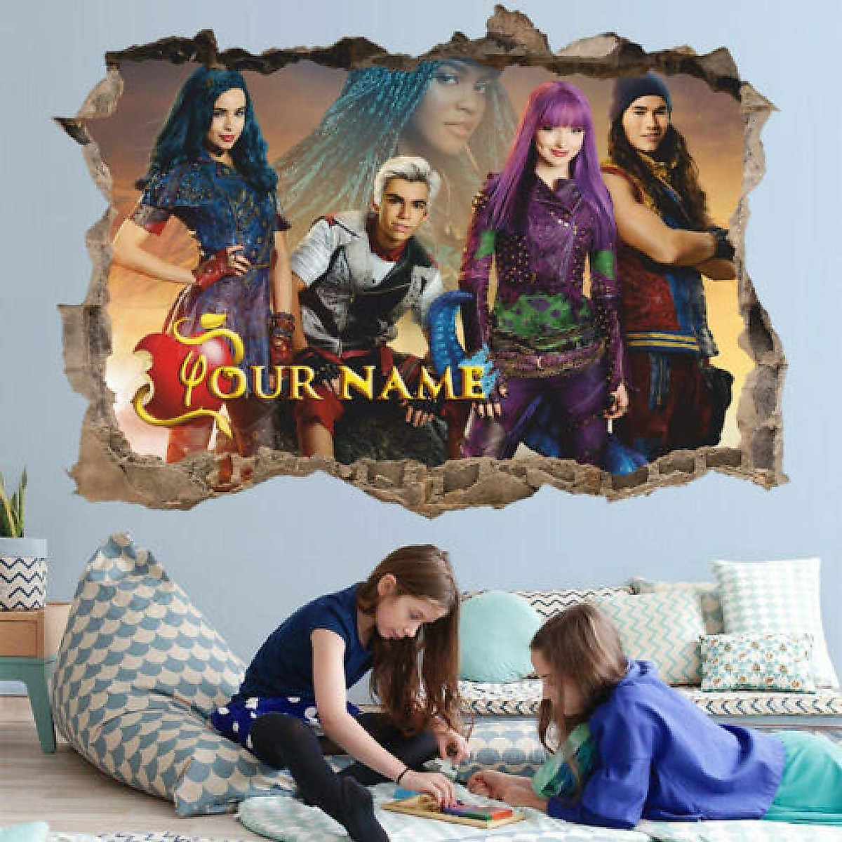 Descendants 23D Wall Decal Wall Stickers Detachable
