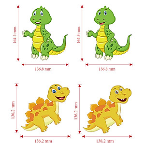 24 Pieces Make Your Own Dinosaur Stickers Make A Face Stickers for Kids Toddlers with Dinosaur System DIY Craft Stickers Kids Party Favor Supplies Crafts