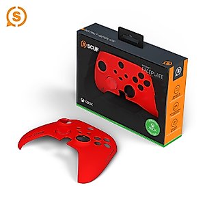 SCUF Instinct Controller Removeable Faceplate Kit - Anti Friction Rings - Xbox Series X, S, Xbox One - Red