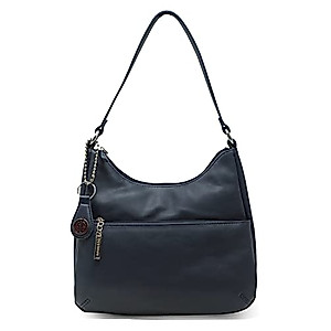 Giani Bernini Nappa Leather Hobo Bag (Navy)