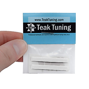 Teak Tuning Gem Edition Adhesive Board Rails, White Quartz Colorway - Set of 2 Fingerboard Rails - Set of 2 Rails - Designed & Made in The USA