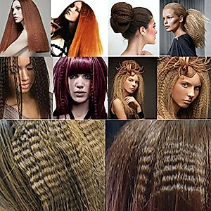 MBHAIR Ceramic Crimper Iron for Volumizing Fluffy Hairstyle, Corrugation Crimper Hair Iron, Anti Static Ceramic Hair Crimping Iron Adjust Temperature (Purple)