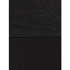 Sweatshirt Cotton Fleece Fabric / 58" Wide / 13.6 OZ Per Yard/Sold by The Yard (Black)