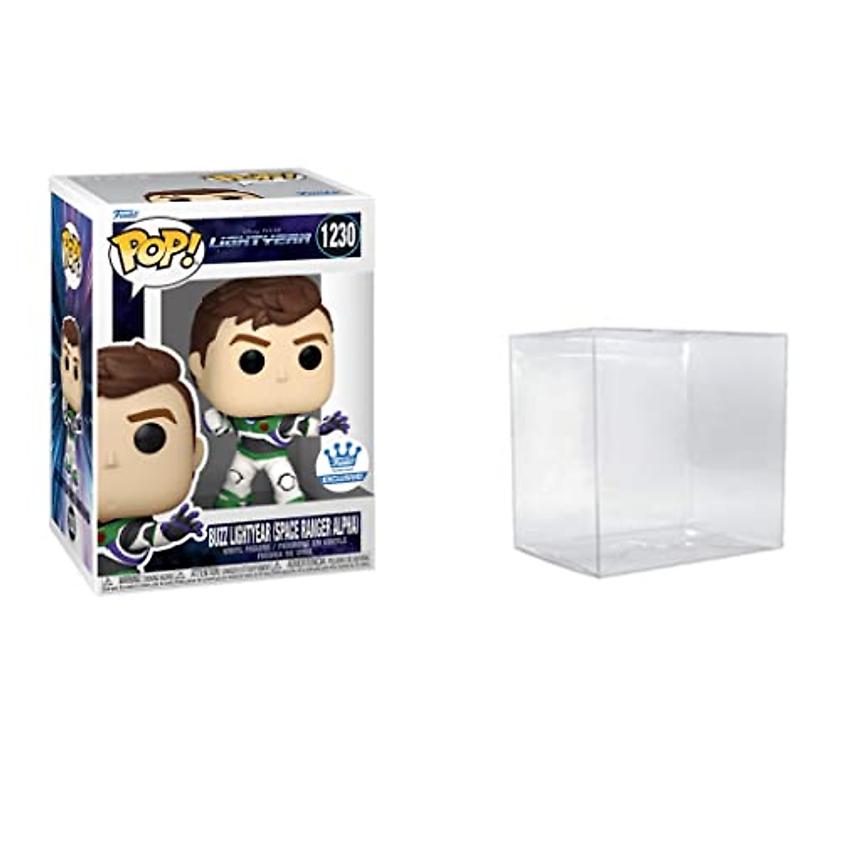 Funko Pop! Buzz Lightyear Space Ranger Alpha Exclusive 1230 Bundled with Pop Protector
