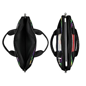 Tie Dye Spiral Laptop Computer Bag Waterproof Shoulder Messenger Bag 13-15 inch Durable Laptop Tote Bag with Shoulder Strap Handle Lightweight Crossbody Briefcase