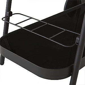 Novogratz Poolside Barbie Bar Cart, Charcoal