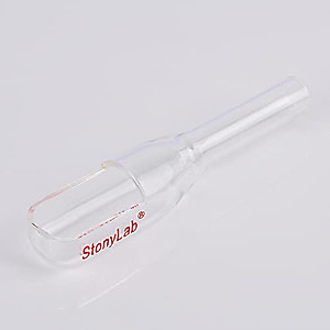 stonylab Glass Weighing Funnel, Borosilicate Glass Weighing Funnel Transfer Funnel with Pouring Neck for Sample Transfer Laboratory Research
