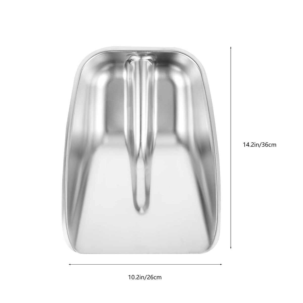 Happyyami Snow Shovel Stainless Steel: Heavy Duty Gardening Shovel Head Metal Snow Shovel Head Replacement Portable Snow Remover for Car Driveway House