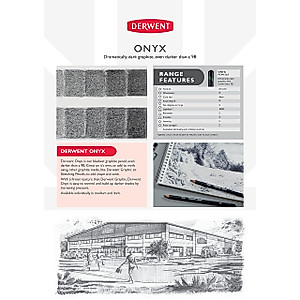 Derwent Sketching Wallet, 17 Pieces Per Set (2300218),Grey