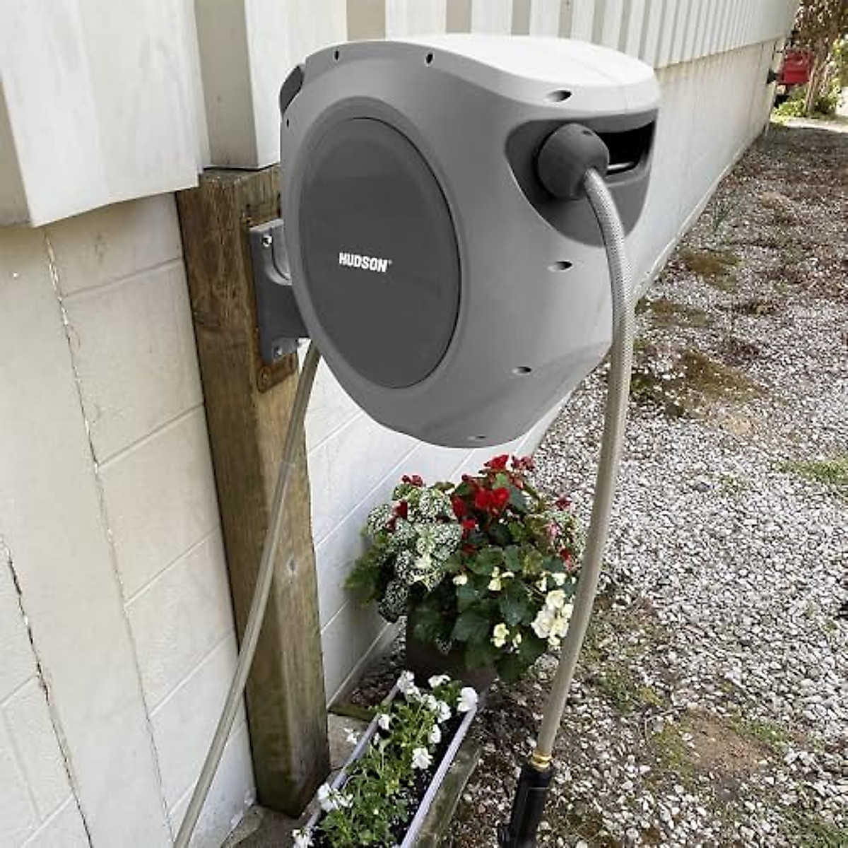 50ft Hose Retractable Hose Reel Gray