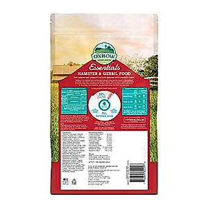 Oxbow Essentials Hamster Food and Gerbil Food - All Natural Hamster and Gerbil Food - 1 lb.