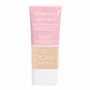 COVERGIRL Clean Fresh Skin Milk Foundation, Fair, 1 Fl Oz (Pack of 1) (packaging may vary)
