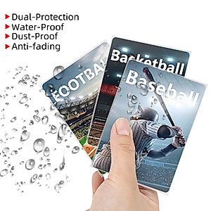 600 Counts Card Sleeves, Clear Baseball Card Sleeves, Sturdy Trading Cards Sleeves, Plastic Card Protector for Standard Cards Fit for MTG, Baseball Cards, Sports Cards, Game Cards