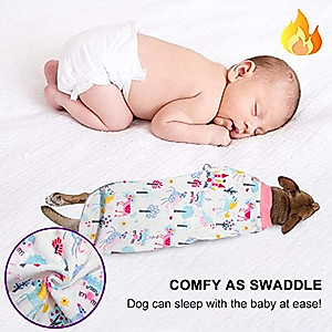 LovinPet Dog Warm PJS with Buttons - Soft & Upgraded Lightweight Fabric Fairytale Multi Prints Dog Clothes, Fashionable Dog Flannel Shirt, Suitable for Small to Medium to Large Dog Breeds,S+