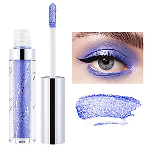 Hotiary Glitter Liquid Eyeshadow, Metallic Glitter Shimmer Sparkling Eye Shadow, Long Lasting Waterproof High Pigments Sparkling Makeup Kit for Eyes, Metals Gloss Eyeliner Pen