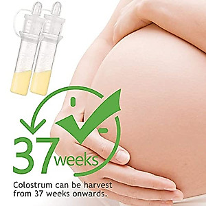 Haakaa Silicone Colostrum Collectors Set with Clear PP Storage Case 4 ml, 6 PK