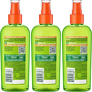 Garnier Fructis Style Flat Iron Perfector Straightening Mist for Heat Protection, Argan Oil, 6.0 Fl Oz, 3 Count (Packaging May Vary)