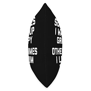 Funny Grumpy Shirt & Funny Grumpy T-Shirts Sometimes I Wake Up Grumpy, Other Times I Let Him Sleep Throw Pillow, 18x18, Multicolor