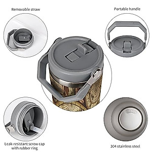 SYJTGDE Large Capacity Car Cup Ancient Map World Globe Fashionable Upgrade Car Cup Advanced And Beautiful Travel Cup