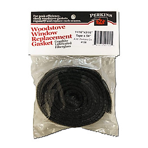 Fireplace AWP130 Self Stick Adhesive Gasket Wood Pellet Stove Window Glass Door Black Tape