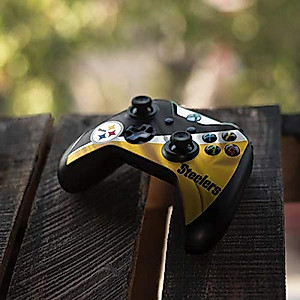 Skinit Decal Gaming Skin compatible with Xbox One S Controller - Officially Licensed NFL Pittsburgh Steelers Design