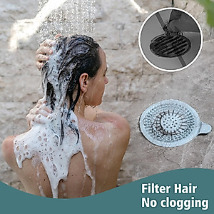 Durable Silicone Shower Hair Drain Catcher for Bath Tub, Sink Stopper, Bathtub, Shower Hair Catcher Sink Cover to Help Prevent Clogging