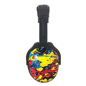 PROTEAR Kids Noise Cancelling Headphones,25dB NRR Hearing Protection,Noise Reduction,Sound Proof for Kids,Toddler Earmuffs for Concert,Airplane,Autism,Monster Jam,Travel,School(Ink-splash)