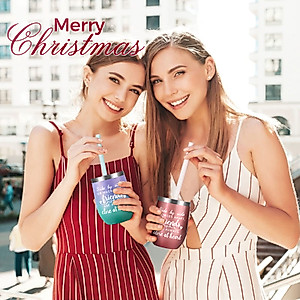 NOWWISH Gifts for Best Friends Women, Friendship Gifts for Women Friends, Unique Birthday Gifts for Friends Female, BFF, Besties, 12oz Tumbler with Keychain