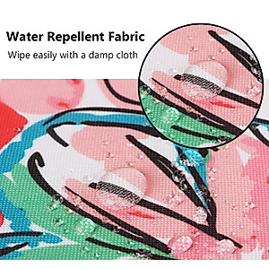 EHouseHome Patio Chair Seat Cushion Covers,Washable Slip Covers Replacement,Waterproof Outdoor Furniture Cushion Pillow Seat Cover for Couch,Garden,Sofa,20"×18"×4"(4 Covers Only,Tropical Leave)