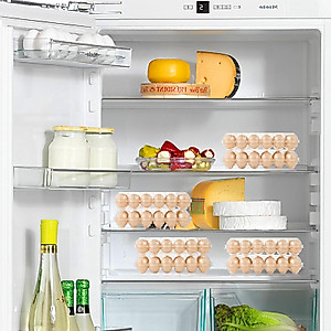 Oungy 50 Pack Plastic Egg Cartons Bulk 1 Dozen Clear Empty Egg Cartons Holds Up to 12 Eggs, Chicken Egg Cartons Reusable Egg Cartons Egg Tray for Family Chicken Farm Markets Display, 2x6 Grids