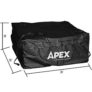 Apex RBG-01 38" Large Soft-Side Vehicle Cargo Rack Bag - 15 Cubic Feet
