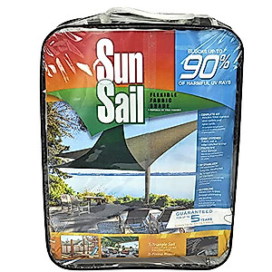 Easy Gardener 10909H, Fabric Shade, Sun Sail Shade Accessory, Green