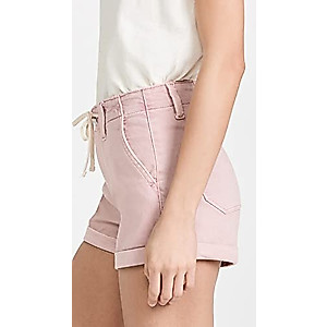 PAIGE Women's Christy Shorts, Vintage Rouge Glow, Pink, 30
