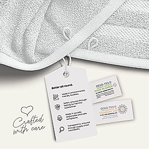 Jumbo Bath Sheets Towels For Adults 35" x 70" - 2-Pack - 100% Cotton White Bath Sheet Set - Extra Large Oversized Bath Towels, Absorbent Bath Towel Set, Heavenly-Soft Bathroom Towels - Oeko-Tex Towels
