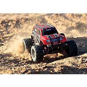 Traxxas 76054-5-REDX Teton 1/18 Scale 4WD Truck Fully Assembled Ready to Run 2.4