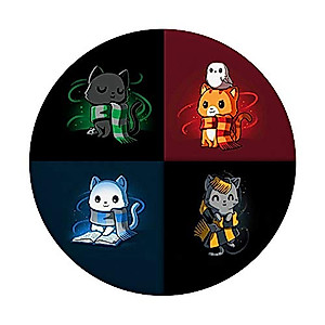 Hairy Cats Cute Potter Cats for Cat Lovers PopSockets PopGrip: Swappable Grip for Phones & Tablets