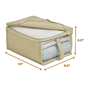 Delta Children 6-Piece Hide-A-Way Storage Bag Set, Beige