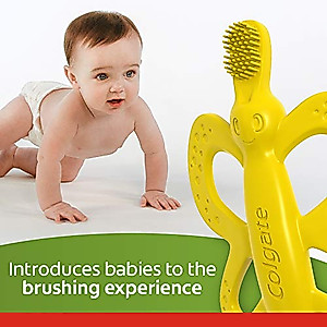 Colgate Baby Toothbrush and Teether, BPA Free â€“1 Count (Pack of 2)