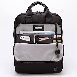 Knomo James 16 inch Laptop Backpack Men Waterproof Slim Travel Briefcase Rucksack Business Casual Daypack