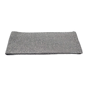 State Cashmere Unisex Ribbed Knit Scarf Made with 100% Pure Inner Mongolian Cashmere - Elegant, Soft, & Versatile - Ultra Warm Winter Accessories - (Pale Charcoal, 70"x7")