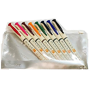 Pilot Fude Brush Pen,Set. with Original Case (８ colors)