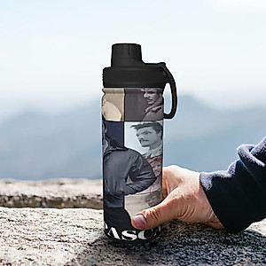 Eevikion Pedro Actor Pascal Stainless Steel Insulated Tumbler Sports Water Bottle Hot and Cold Travel Cup 18oz