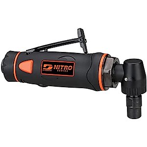 Dynabrade (DGR51) 0.5 hp Right Angle Die Grinder | 1/4" 3-piece Collet, 14000 RPM Pneumatic Motor | Compact and Lightweight, Easily Accesses Tight Areas